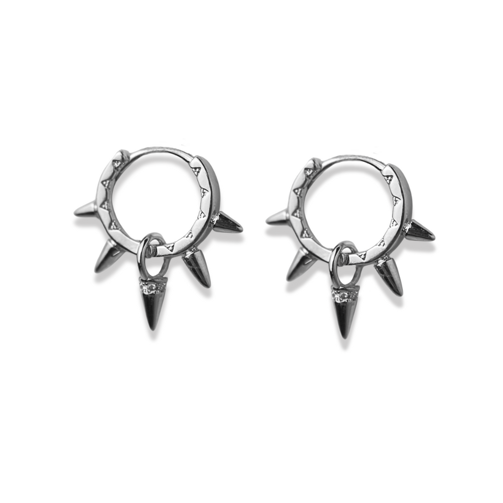 HELL-BENT HOOPS SILVER – Indigo Jewelry